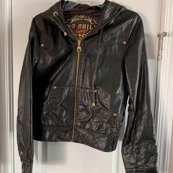 Big Chill | Jackets & Coats | Big Chill Vintage Faux Brown Leather ...